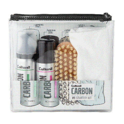 詳細説明【特長】・スニーカーケアの必需品が揃ったスターターキットです。【セット内容】・カーボン　プロテクティングスプレー　50mL・カーボン　クリーニングフォーム　50mL・クリーニングブラシ・クリーニンググローブ・PVC製ファスナー付クリ...