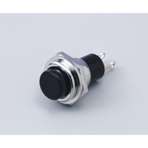 詳細説明【特長】・直径12mm・定格：AC125V0.5A商品仕様（スペック）カラー：ブラックパッケージサイズ（約）：11×6×1cm重量（約）：7g保証期間：1年間直径12mm
