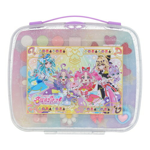 詳細説明【特長】・「名探偵プリキュア！」デザインのキッズコスメセットが登場！・アイシャドウ、チーク、リップグロスがセットのメイクパレットです。・専用のチップ＆ブラシ付きだからすぐにメイクを楽しめます。・アクセサリーはヘアアレンジやゆびわとし...