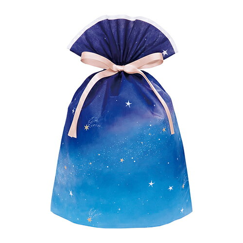 詳細説明・流れ星や星が散りばめられた、夜空モチーフのギフトバッグです。・シンプルなデザインなので幅広いギフトシーンにお使いいただけます。・リボンを絞るだけで簡単にラッピングができる巾着タイプ。・ミニハンドバッグなどが入るくらいのサイズ感です...