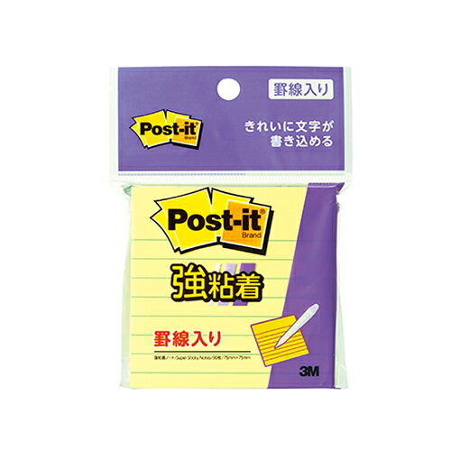 詳細説明【特長】・7mm間隔の罫線入り強粘着タイプの付箋です。・電話などの樹脂面からスチール面、壁、ダンボール、色々な場所に貼れます。商品仕様（スペック）カラー：イエロー本体サイズ（約）：縦75×横75mmパッケージサイズ（約）：縦130×...