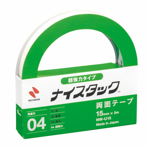 詳細説明【特長】・ハンガーなどに使える、超強力アクリルフォームの両面テープです。・テープサイズは幅約15mm×長約2m巻の大巻タイプになります。【使用方法】・フック/ハンガーの取り付け、ネームプレートの固定に。商品仕様（スペック）サイズ（約...
