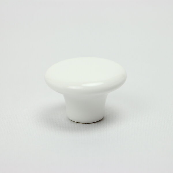 【サイズ】直径：約38mm　ネジ側直径：約16mm　高さ：約26mm 取付ネジ：M4×25mm (付属：1個） 適合板厚：約16mm〜約19mm 重さ：約40g 【材質】磁器 ※取付時プラスドライバーが必要になります。 ※生産ロットによって...
