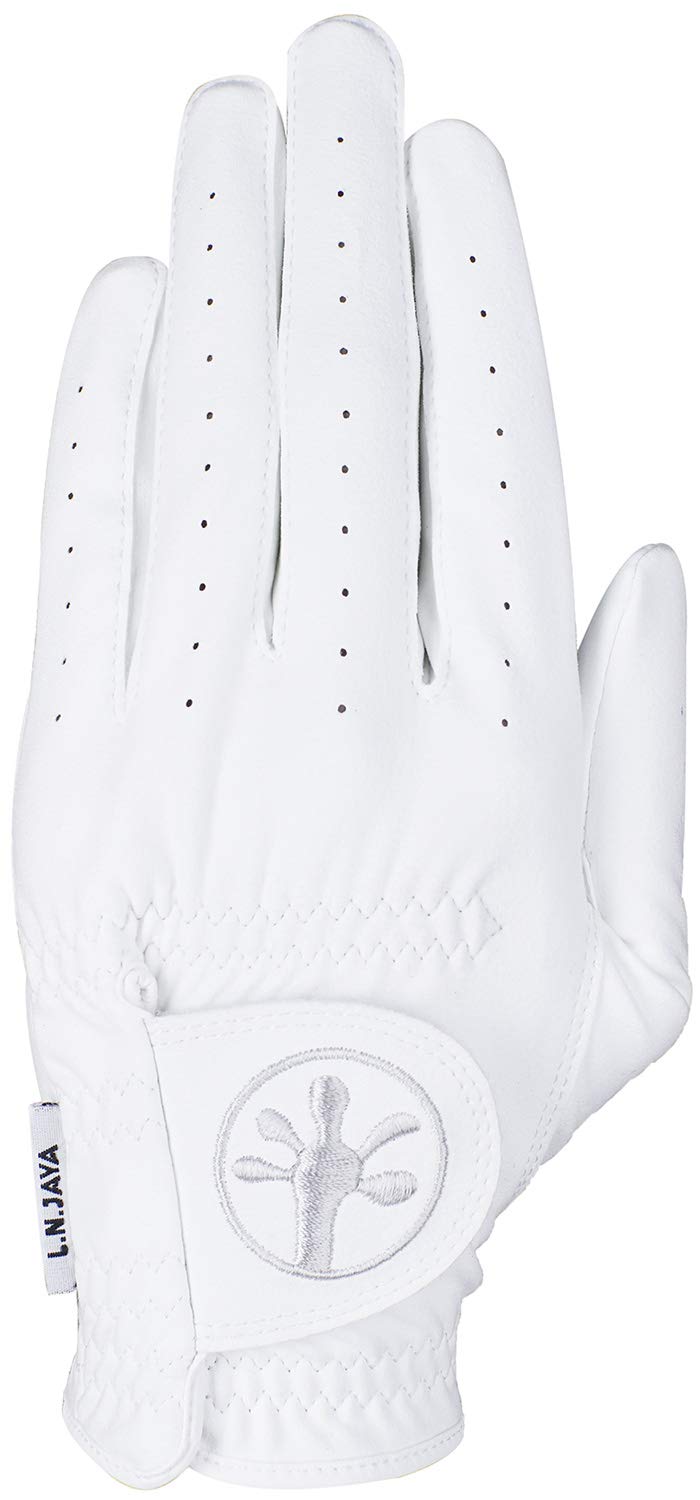 レザックス メンズ L.N.JAYA ゴルフグローブ（品番：LNGL-0404）は、左手用、サイズ25cmのゴルフグローブです。 素材には、しなやかでソフトな合成皮革を採用しており、手に優しくフィットします。全天候型で設計されているため、天...