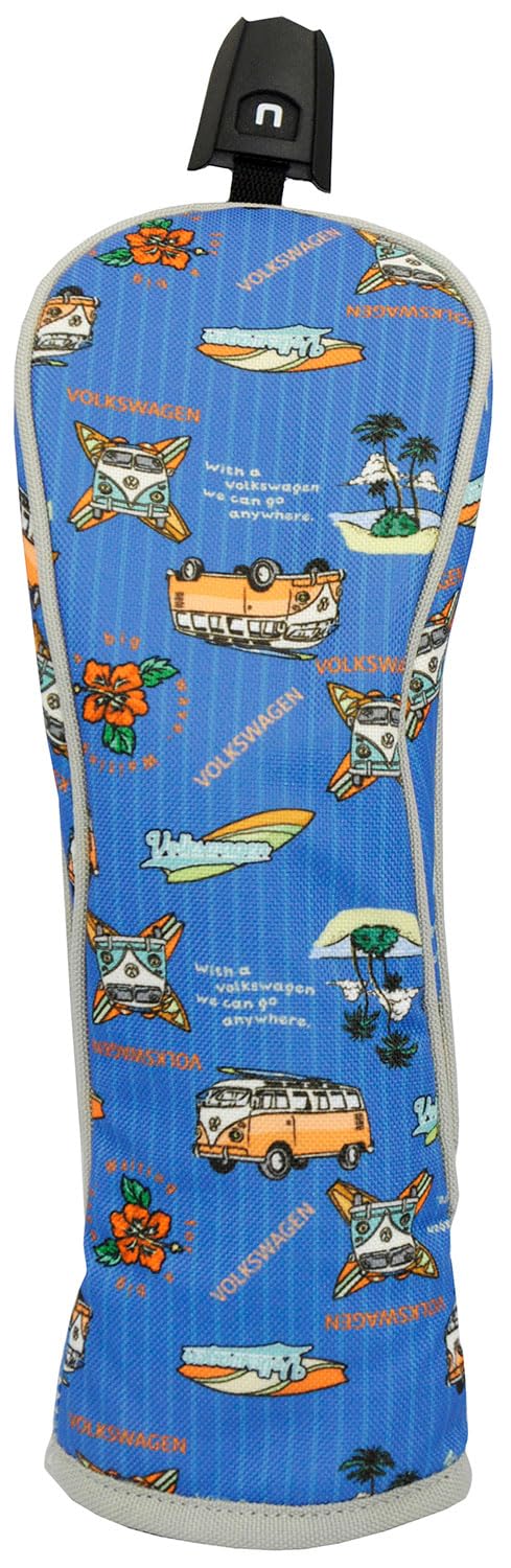 レザックス(LEZAX)から、2025年デザインのフォルクスワーゲン ヘッドカバー（VWHC-5803、ブルー）が登場しました。T1バスとサーフ柄をモチーフにしたデザインが特徴で、ゴルフ場で目を引きます。 ユーティリティクラブ用として設計さ...