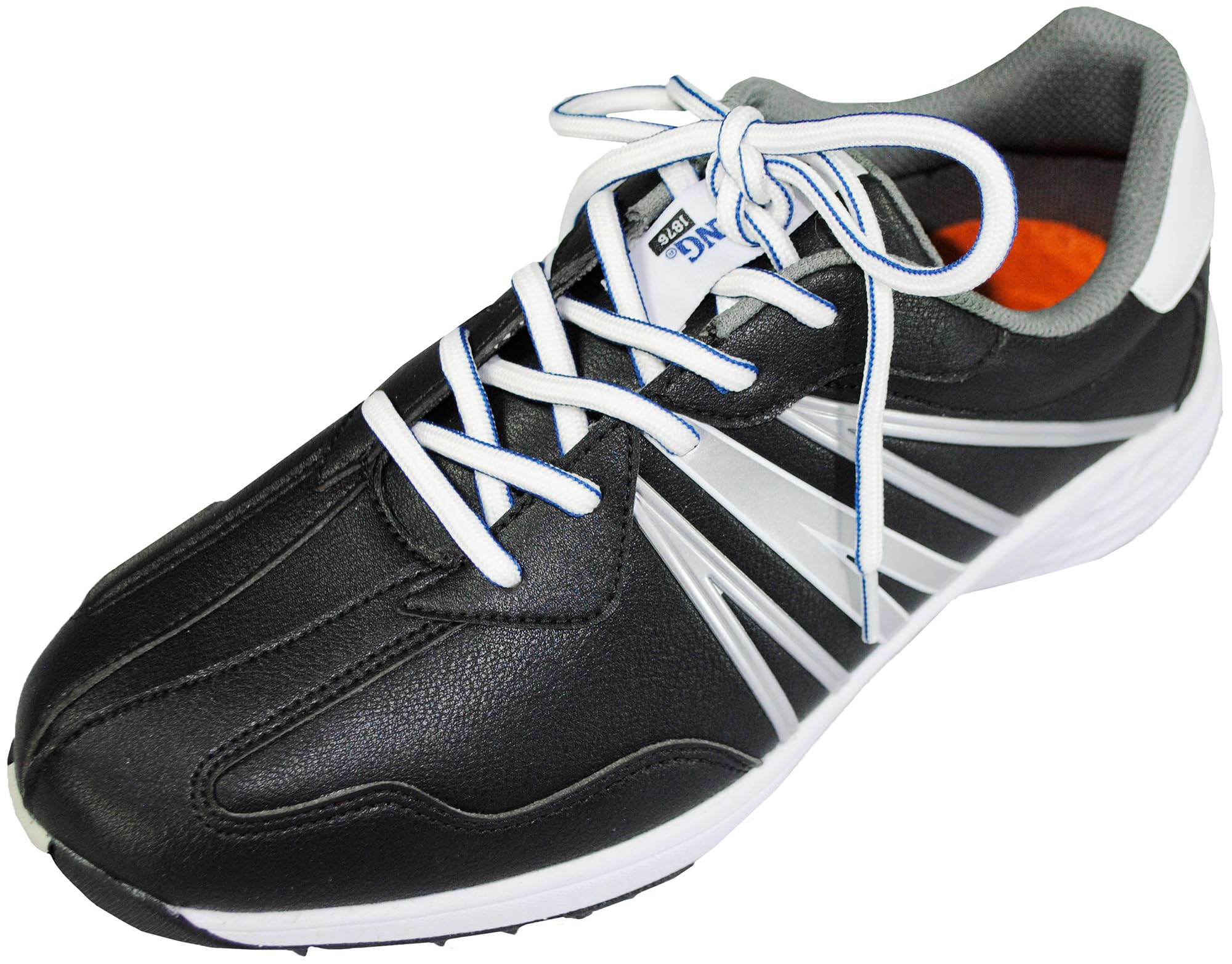 スポルディングのメンズゴルフシューズ（SPSH-3767、ブラック、27.0cm）は、快適性を重視したスパイクレスモデルです。幅広の3.5E設計を採用しており、足への負担を軽減し、ゆったりとした履き心地を提供します。 このシューズは、ゴルフ...