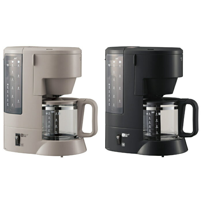 グレイッシュブラウン（TZ） ブラック（BA） 2段階濃度調節レバーでコーヒーの濃さが選べます。 コーヒー本来のコクと香りを引き出す「ダブル加熱 高温抽出」。 商品説明 品番 EC-MA60 色 グレイッシュブラウン（TZ） ブラック（BA...