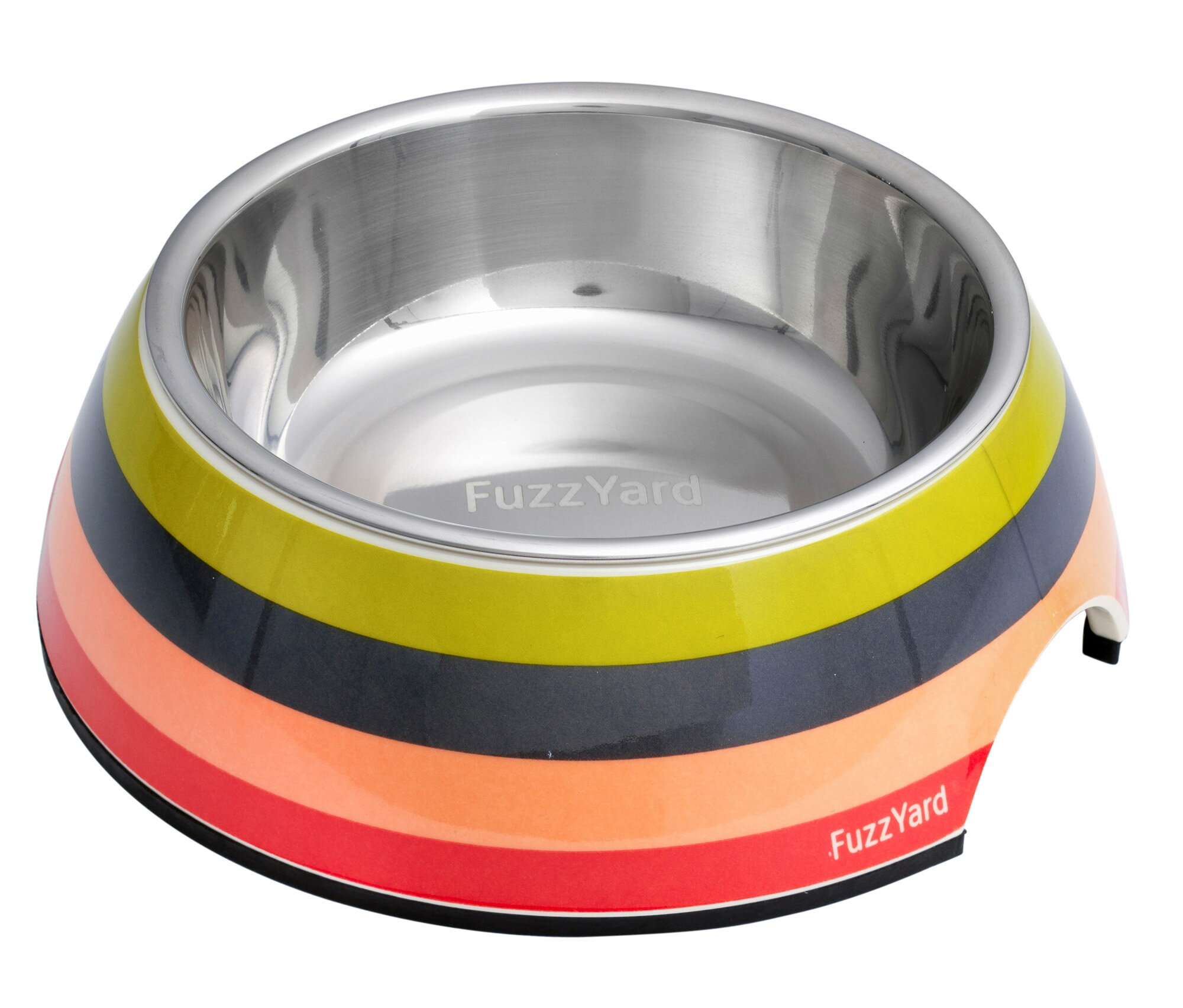 オーストラリア メルボルン発のペットライフスタイルブランド fuzzyard（ファズヤード）のファッショナブルなフードボウル。 台所やダイニングに適したデザインです。 二重構造（メラミン樹脂/ステンレス）となっているので、セパレートで使うの...