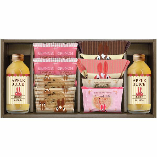 ●商品名/お菓子 焼き菓子 洋菓子 ＆ ジュース MCZ-252●商品内容/アップルジュース180ml×2、焼きドーナツ(ストロベリー・チョコ)、ストロベリーチョコクランチ×4、焼きほろろクッキー(ココア・ストロベリー)、ナッツとチョコのざ...