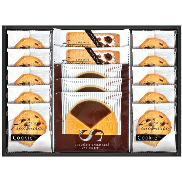 ●商品名/キャラメルレーズンサンド & ざっくりクッキー・ゴーフレット 詰め合わせ ギフトセット PM-25●商品内容/キャラメルレーズンサンド×2、ゴーフレット(チョコ)×3、ナッツとチョコのざっくりクッキー×10●箱サイズ/約21×29...