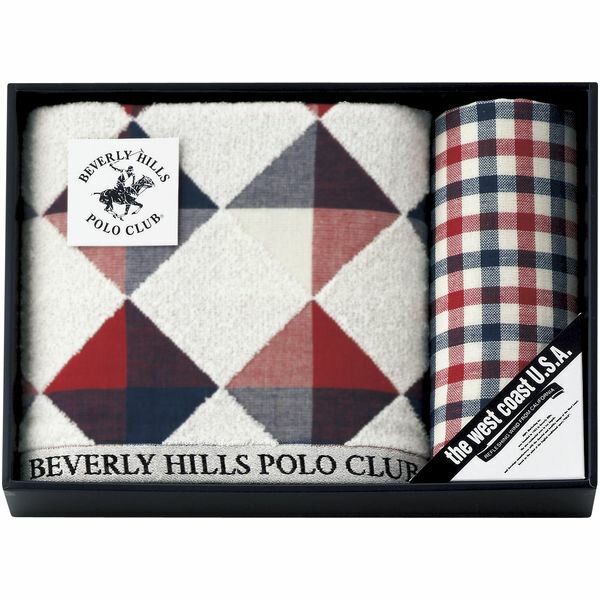 ●商品名/ビバリーヒルズポロクラブ タオルセット BP2523●商品内容/バスタオル(約60×120cm)×1、ウォッシュタオル(約34×35cm)×1●箱サイズ/約24×33×6cm●材質/綿100%●重量/520g●生産国/中国ロサンゼ...