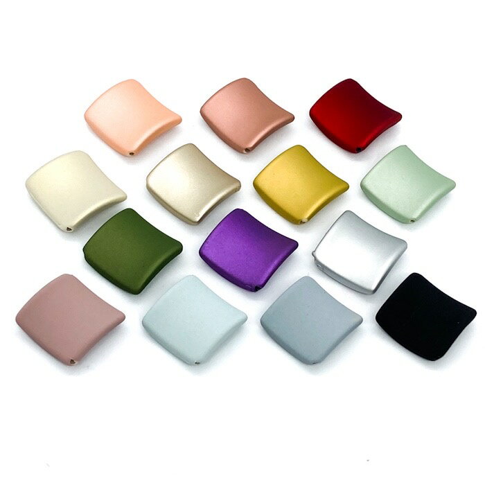 ■商品内容 サイズ：約22mm　通し穴約1.5mm程度 カラー：マットカラー 素　材：アクリル樹脂（塗装） 数　量：20個 カラー（左上から開始1-14） 1 ツヤ有りローズ 2 ツヤ有りワインレッド 3 ツヤ有りピンク 4 ツヤ有りグリー...