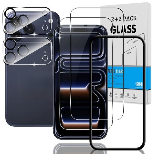✔【対応機種】対応iPhone17Proガラスフィルム+カメラフィルム専用液晶画面保護ガラスフィルム。スクリーンプロテクターに付属のマウントフレームを使用することで簡単に取り付けができ、フィルムのシリコン自己吸着層により、スチールフィルムを...