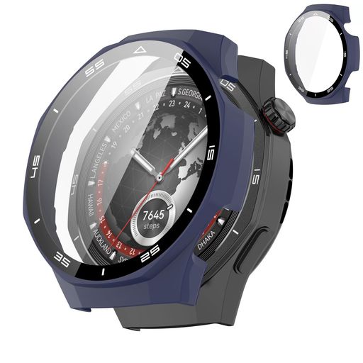 【対応機種】HUAWEIWATCHGT5Pro(46mm)用保護ケース。ご購入前に、機種の型番を必ずご確認ください。 【優れた材質】PC+強化ガラス素材を採用。指紋や汗がつきにくく、肌触りが良い仕上がり。時計本体にぴったりフィットし、装着後...