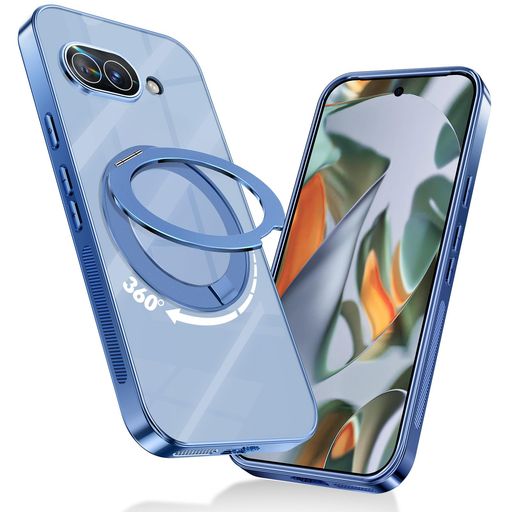 【360°回転スタンド|快適視聴】Google Pixel 9a 専用ケース。スタンドは360°回転&amp;0〜120°角度調整に対応し、縦・横どちらでも見やすく使用できます。動画視聴や通話、会議、レシピ確認など幅広いシーンで活躍。スマホ...