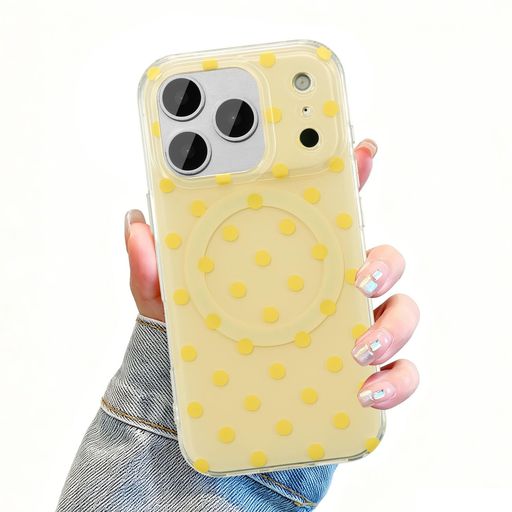 【対応 iPhone 17 Pro 用の ケース】 お使いの携帯電話の機種とサイズが正しいかご確認ください。女の子向けかわいい水玉模様のスマホケース、ワイヤレス充電対応。愛らしいスマホにぴったりのかわいいマグネット式スマホケース。 【ワイヤ...