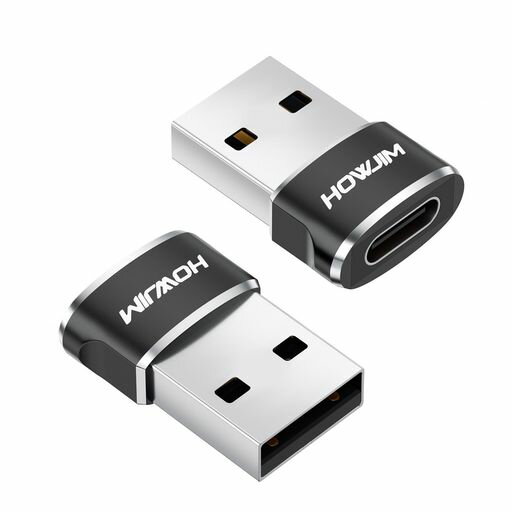 【急速充電】Type-C(メス)-USB2.0(オス)変換アダプタは出力電流5V2.1A、9V2.4A、15V20V3.1Aで、QuickCharge2.0テクノロジーに対応しており、スマートフォン、ハードドライブ、その他のUSB-Cデバイ...
