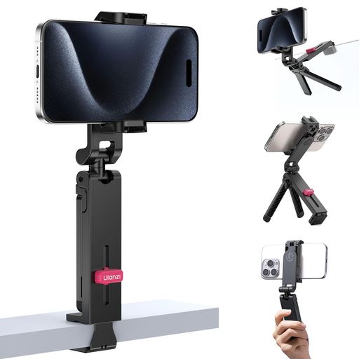 【4 in 1多機能スマホ三脚】MA89スマホ三脚は、挟むモード・マンティスモード・手持ちモード・三脚モード4 in 1モードがあります。手持ちで撮影したり、卓上三脚として使ったり、飛行機の机に挟んだり、マンティスモードでドア、窓、椅子から...