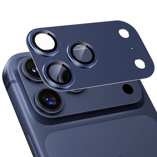 【対応機種】iPhone17ProMax専用カメラ保護カバー。四角い台座保護部分:アルミ合金。///レンズ保護部分:9H強化ガラス・日本旭硝子製・傷がつきにくい 【3代目進化版・一体化デザイン・全面保護】3眼のレンズ部分だけではなく、四角い...