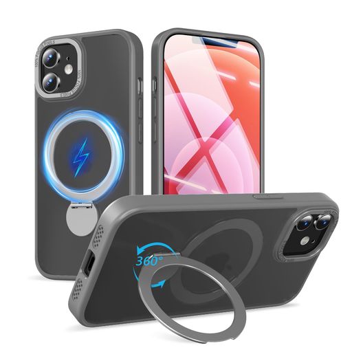 【対応機種】iPhone12/12pro専用6.1インチ対応ケースです。MagSafe対応、マット感半透明デザイン、耐衝撃性、黄ばみ防止、縦横両対応の多機能スタンドスマホケース、便利で美しく、誰でもどんなシーンにも適しています。対応機種を間...