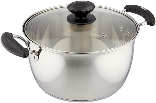 サイズ(約):幅340x奥行235x高さ190mm 本体重量(約):1.19kg 材質:本体/ステンレス鋼(クロム14%)、はり底/アルミニウム・ステンレス鋼(クロム11%)、取っ手・蓋つまみ/フェノール樹脂(耐熱温度150度)、蓋/強化ガ...