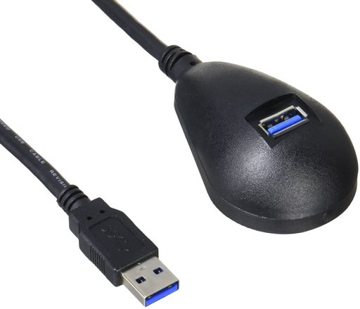 卓上用(おもり入り)USB3.0延長ケーブル 規格 : USB3.0 / 2.0 / 1.1 対応 端子 : USB3.0(メス) 全長 : 約100 cm (先端部分は約7cm) 重量 : 約118g (先端部は約100g) カラー : ...