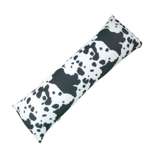 サイズ:30x80cm 本体重量:810g 素材・生地ポリエステル85%ポリウレタン15% 中材発泡ポリスチレンビーズ(約0.5ミリ) 生産国:日本 色:ホルスタイン柄(ブラック)