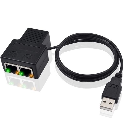 RJ45 延長コネクタ:このlan 分岐 同時使用アダプタは、2デバイス同時使用対応。 2つのデバイスの出力に1つのネットワークケーブルを分割し、インターネットケーブルが同時にインターネットにアクセスすることによって、同時に2つのコンピュー...