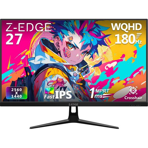 ゲーム 【滑らかなゲームプレイ】DP1.4 最大 180Hz・HDMI2.0 最大 144Hz の高リフレッシュレートと 1ms 応答速度により、ゲームの動きが途切れることなく滑らかに表示。敵の動きを瞬時に捉え、競技ゲームでも圧倒的なパフォ...