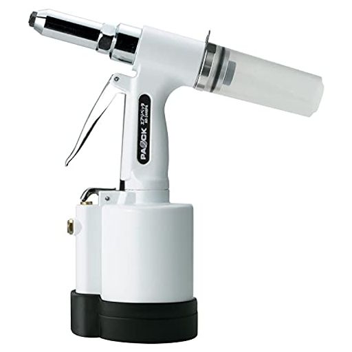 適応リベットサイズ(mm):2.4、3.2、4.0、4.8 最高使用圧力(MPa):0.7/推奨使用圧力(MPa):0.5-0.7 空気消費量(L/本):2(0.6MPa時のリベット1本分の値) 付属品:ノーズピース(2.4、3.2、4.0...