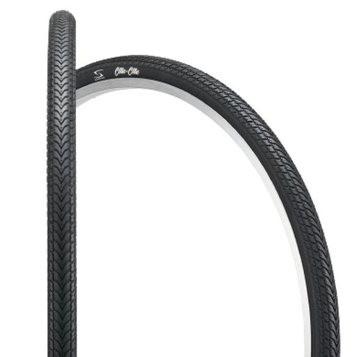 シティーサイクル用タイヤ&amp;チューブセット チューブは0.9mm厚で高い耐久性能。