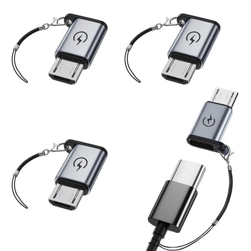 ⚡️【MicroUSBオス-TypeCメス変換】:USBTypeCケーブルのみをお持ちの場合は、本製品を使用して、MicroUSBスマートフォンやタブレットの高速充電とデータ転送を簡単に行うことができます。※ご注意:本製品はOTG機能をサポ...