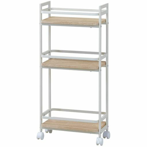 商品サイズ:W390xD200xH840mm棚サイズ:W365xD200mm (仕様)棚板:MDF(15mm厚)PVC貼りフレーム:スチール(□20x10mm)粉体塗装