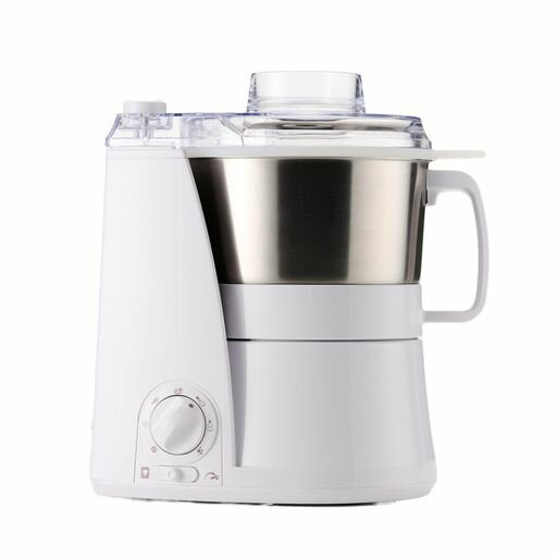 商品サイズ/重量:幅21cmx高さ25cmx奥行16cm/約3.1kg 電源/消費電力:交流100V50-60Hz共通/140Wコードの長さ1.2m 連続使用可能時間:フードプロセッサー使用時:10分/液体使用時:1分 容量一回に調理できる...