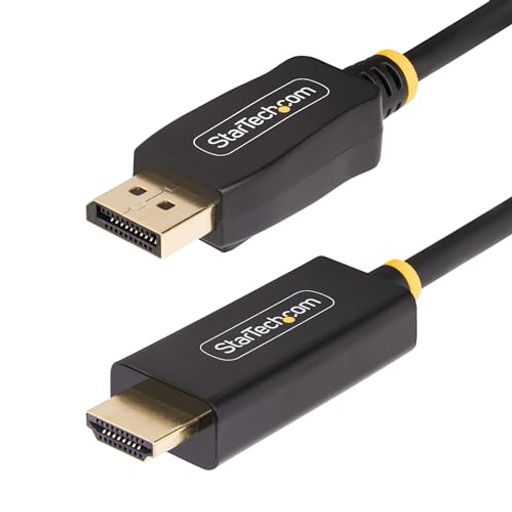 高性能:HDR対応4K 60Hz HDMIディスプレイを、DisplayPort搭載デスクトップPCに接続するDisplayPort - HDMI変換アダプターケーブル(2m)。HBR3対応の18Gbps帯域幅により、4:4:4/RGB色空...