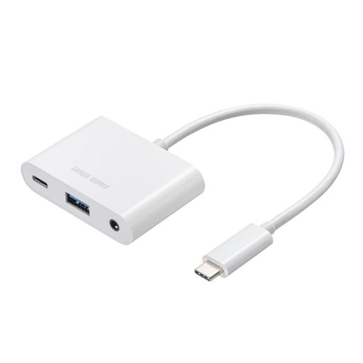 スマートフォンやタブレットのUSB Type-Cポートに3.5mmプラグ仕様の有線イヤホンやヘッドセットが接続できます。 最大24bit/96kHzに対応したDAC搭載で音楽や映画を高音質で楽しめます。 USB5Gbps(3.2 Gen1)...