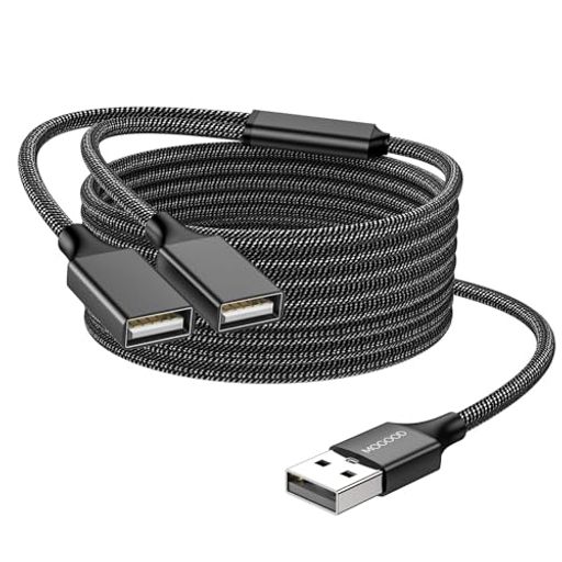 USB拡張スプリッター:USB拡張スプリッターはUSB男性コネクタのメインケーブル部分を6フィートまで拡張しコンピュータの1つのUSBポートを2つに拡張できます.このスプリッターで、長距離でデバイスを接続するだけでなく、デスクトップを整理し...