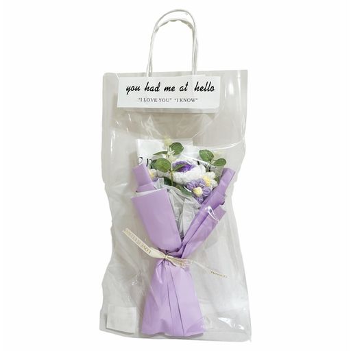 ついに韓国の人気商品が入荷しました!他とは「一味違う」プレゼントを!ニットブーケ専用バッグ ニットフラワーをブーケにまとめたアレンジです。 お手入れいらずで存在感があります!