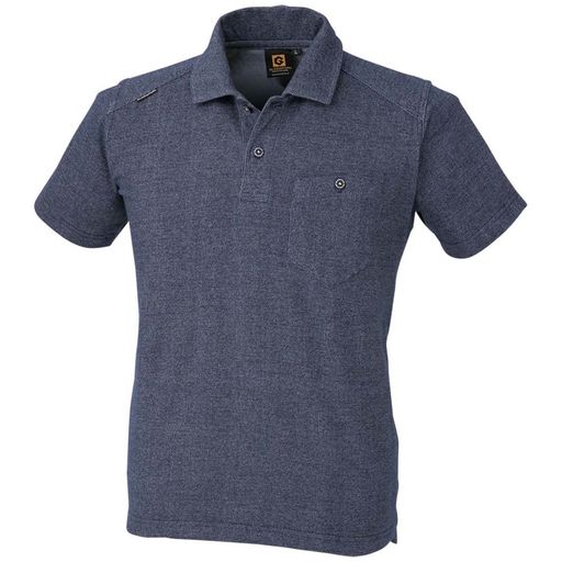 SSとSは女性やスリムな男性でもダボつきを感じにくいよう腰回りがスリムな仕様(ジャストフィットシルエット) カジュアルでありながら重厚感のあるデニム風素材 襟先ワイヤー入りでスタンドカラーが可能 脇消臭テープ付き