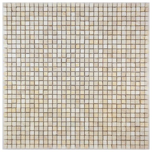 天然大理石8mm角モザイクタイルシート シート:約295x295x8mm約1500g 天然大理石8mm角:8x8x8mm大理石(中国製) おすすめの使用場所:内装壁◎ 大理石を極小カットした、天然石モザイクタイルシートです。天然石特有の大き...