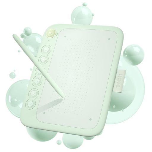 デザイン、ペインティング、イラストレーション 1.【Q6GRペンタブ仕様】UGEE Q6ペンタブレットサイズ:約21.8x16.6cm(A5ノート);描画領域:6.3x3.5インチ;厚さ:0.9cm;重量:249g。美しい顔と便利機能から目...
