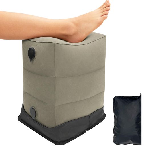 【足元を快適に!エアーフットレスト!】フットレストは椅子に座っているときの姿勢を整えられ、リラックスした姿勢を自然にサポート!高反発クッションが膝から下を投げ出すことで足全体が支えられ、長時間の移動やデスクワークに最適です。大人から子供まで...