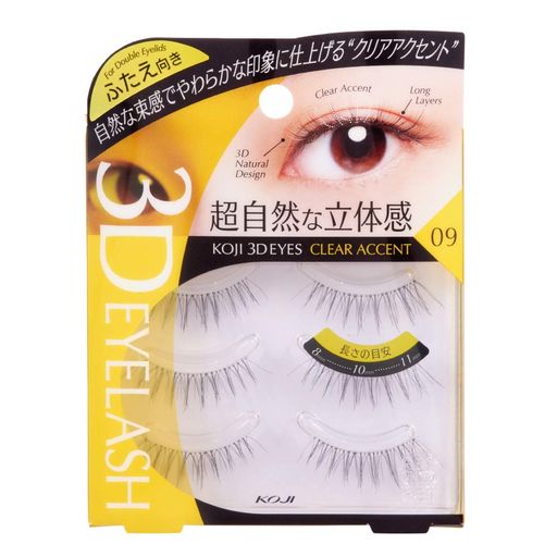 内容量:3ペア 用途:まつ毛用 商品サイズ (幅x奥行x高さ) :90mmx14mmx121mm スキンタイプ:ノーマル 原産国:ベトナム 繊細で長さのある毛の束感とゆるめのカールで、やわらかな目元に仕上がる。