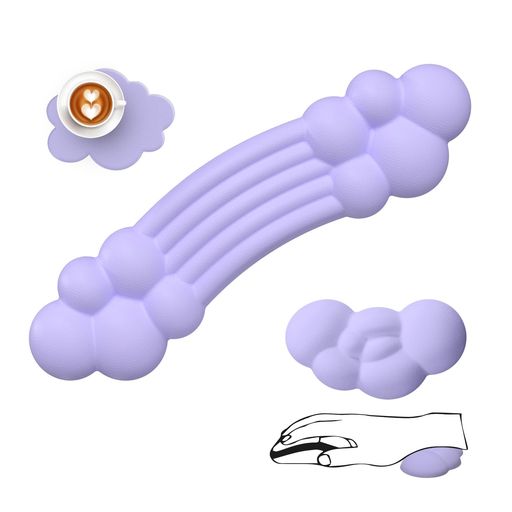 【ストレスを解消する材質】リストレストは、ゆっくり跳ね返る記憶スポンジと快適で涼しい素材で作られています。スローバック素材のメモリーコットンと変形しにくく、通気性に優れたPU素材を採用し、長時間のオフィス/ゲーム中に肘や肩の圧力を解放し、疲...