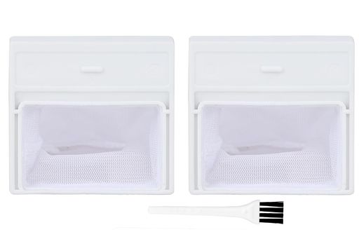 【パッケージ内容】日立用洗濯機用糸くずフィルター洗濯機用交換部品パック:2枚入れ。材質:ABSプラスチック+ポリエステルメッシュ。この製品は高密度ポリエステル繊維で作られており、優れたフィルタリング能力を持っています。簡単に交換できるので、...