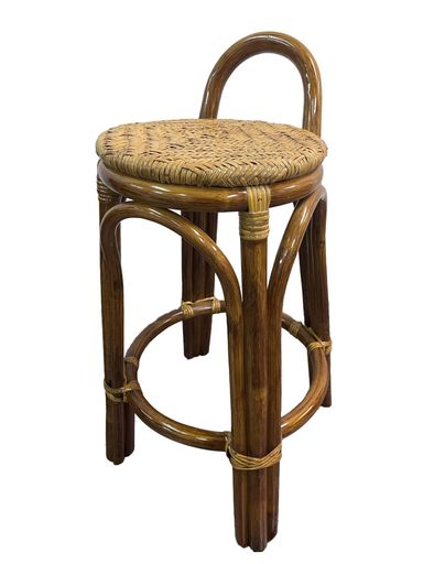 【立ち作業用椅子】料理中は火を使ったりするためキッチンから離れられません。そんな時このハイチェアがあれば料理中でも座ったり、必要のないときはかたずけやすい取ってが付いております。軽くて丈夫なラタンだからこそ重くなくて持ちやすい。使いやすい立...