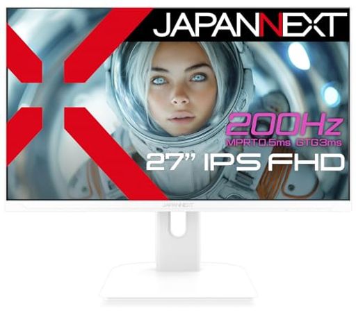 ゲーム 27インチのIPSパネルを搭載し、200Hzの高速リフレッシュレートに対応したフルHD(1920x1080)解像度のゲーミングモニターです。 本体カラーにホワイトを採用し、美しい視覚効果と個性的なデザインを融合。華やかな色調でゲーム...