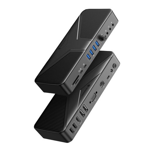 【20-in-1 USB Cドッキングステーション】Yottamaster 20in1 USB ドッキング ステーション強力な 21 ポートがあります。 4 つの画面出力ポートにより、Intel チップ対応を搭載したコンピュータでは 3 画...