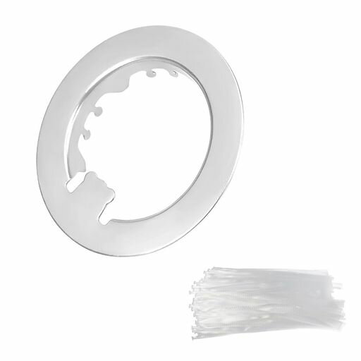【商品仕様】適用サイズ:排水溝の口径8cm対応、サイズ:外径78mmx内径53mmx厚み13mm。パッケージ内容:排水口ネットホルダーx1個、水切りネット100枚入り 【改良版】:改良版固定歯はネットが固定歯に引っかかって落ちにくい。いろい...