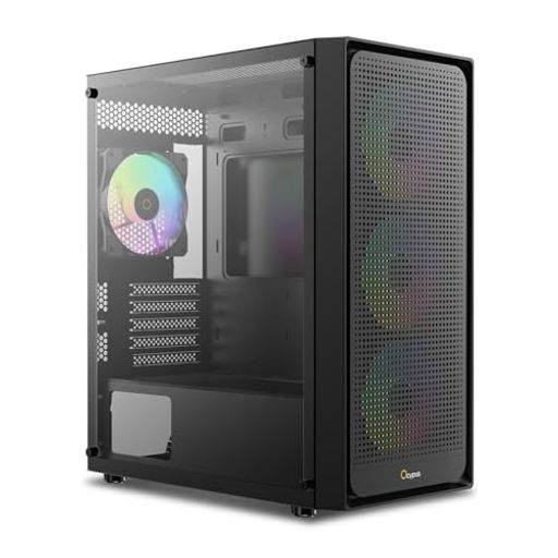 高透明サイドパネルガラスを採用し、PCケース内のカスタマイズされた内部デザインをサポート。 GammaC50PCケースは4基のARGBケースファンを装備。フロントパネルにはメッシュ通気パネルを採用し、より自然な気流を実現。 シャーシ寸法【3...
